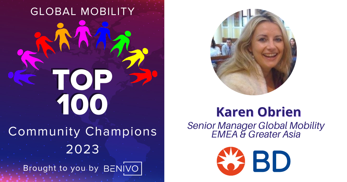 Karen Obrien | Global Mobility Top 100 Community | The View From The Top